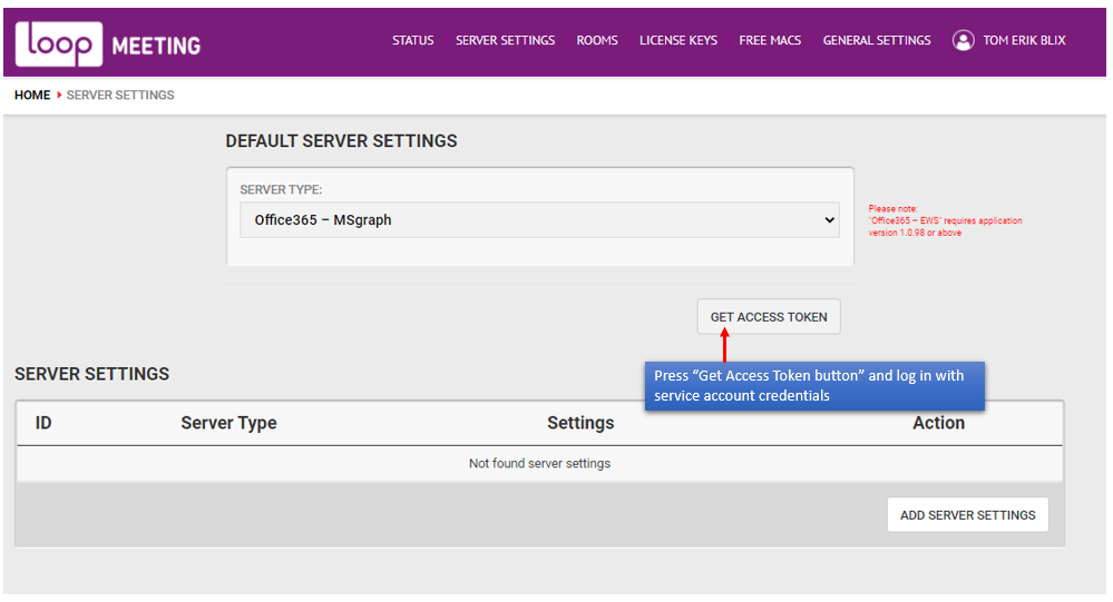 Central Admin configuration - Loop24