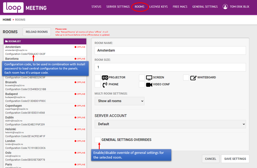 Central Admin configuration - Loop24