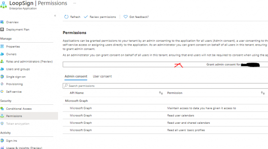 Calendar Widget - Authenticate Oauth2 and MSgraph - Loop24