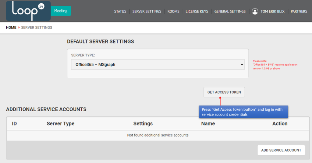 Central Admin configuration - Loop24