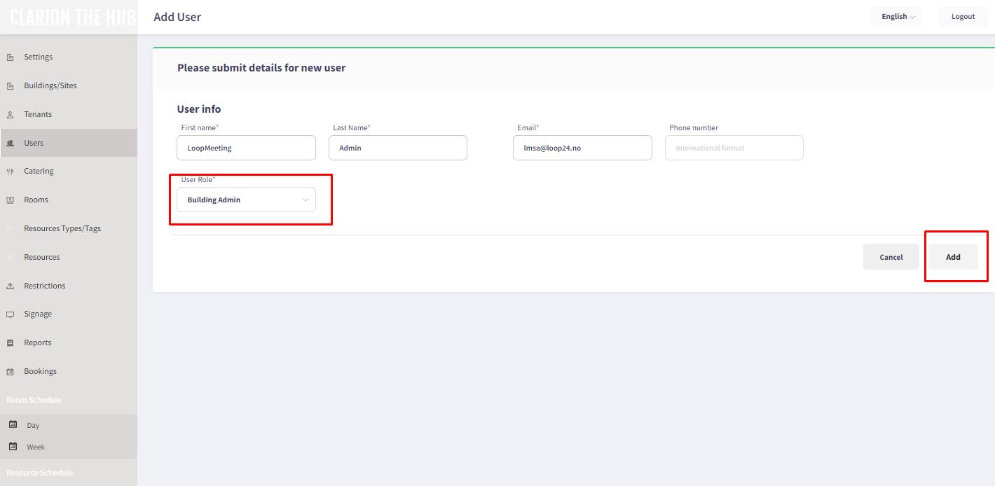 Config LoopBooking - Loop24