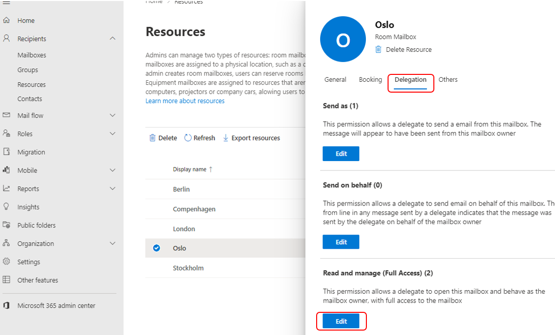 Create MS365 Service account (RoomConfig portal) - Loop24